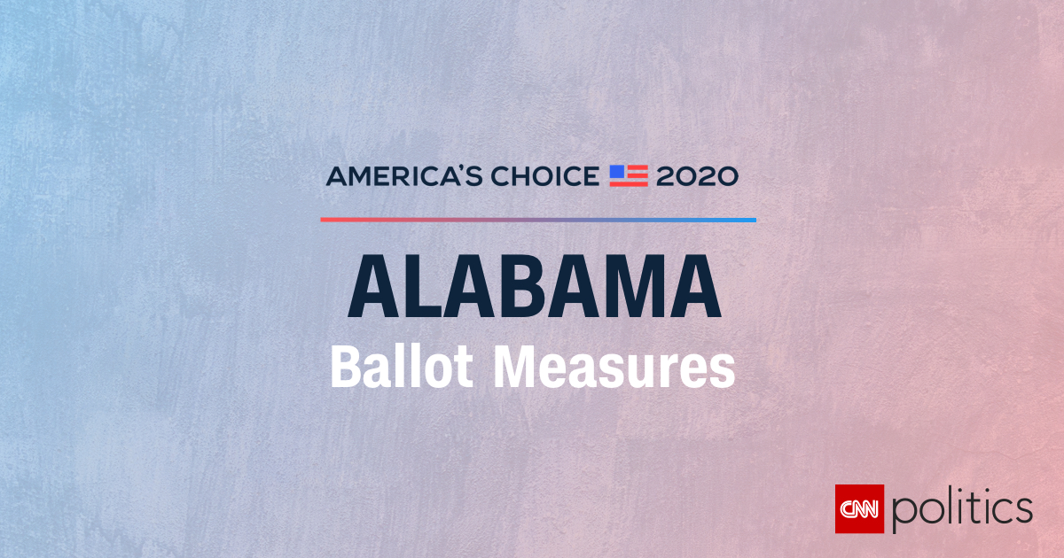 Alabama Ballot Measure Results 2020