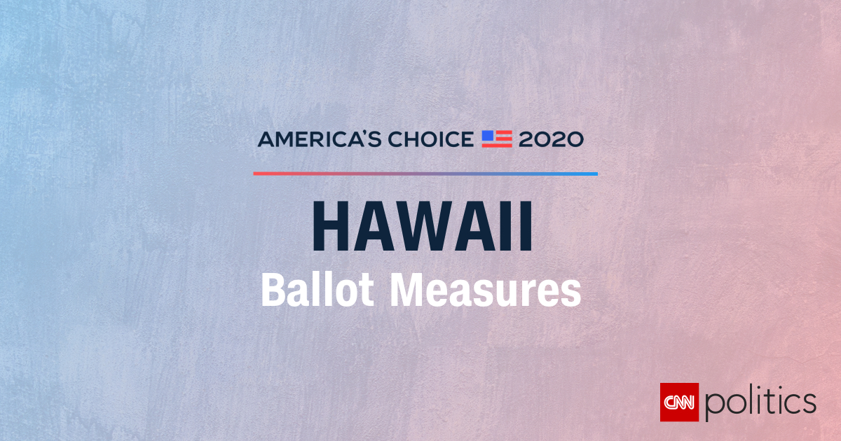 Hawaii Ballot Measure Results 2020