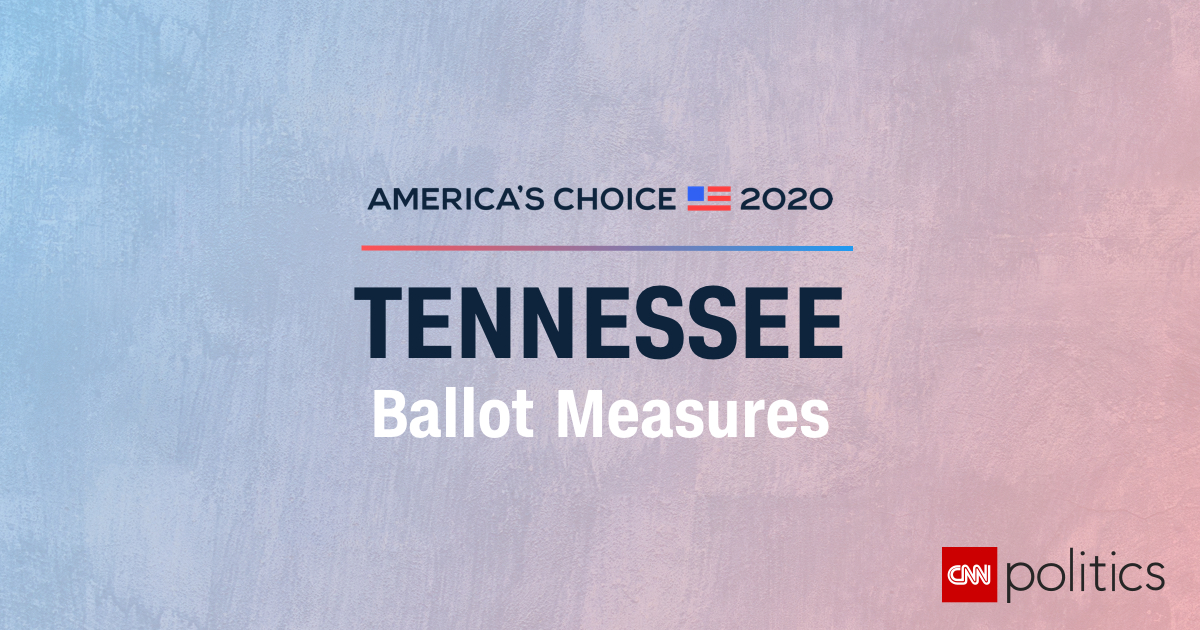 Tennessee Ballot Measure Results 2020